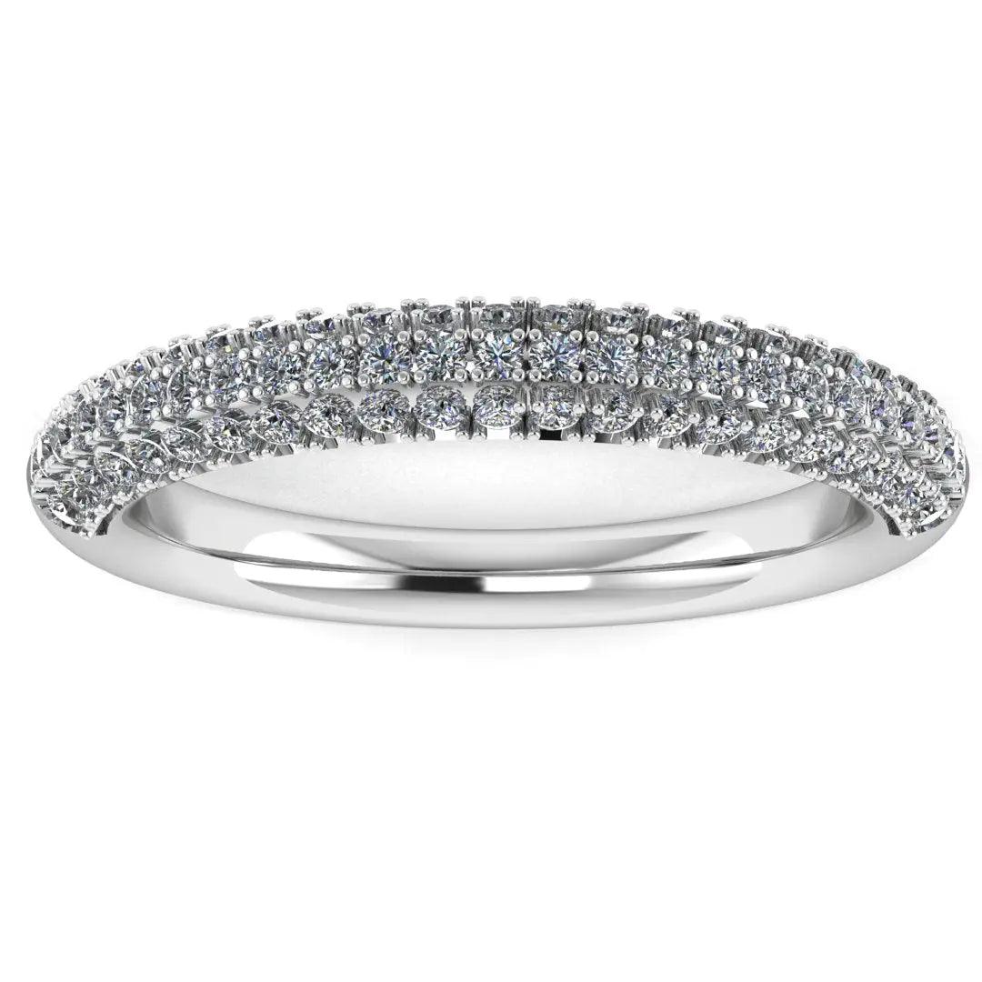 Diamond Paved Set Eternity Band Wedding Ring PVRB - HEERA DIAMONDS