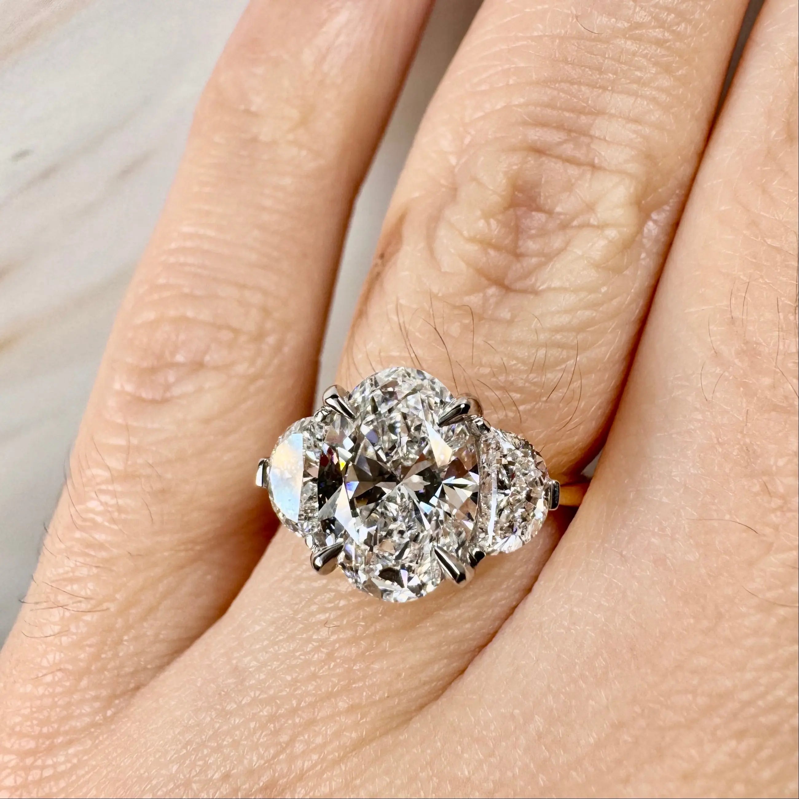 2 Carat Trilogy Platinum Engagement Ring – HEERA DIAMONDS